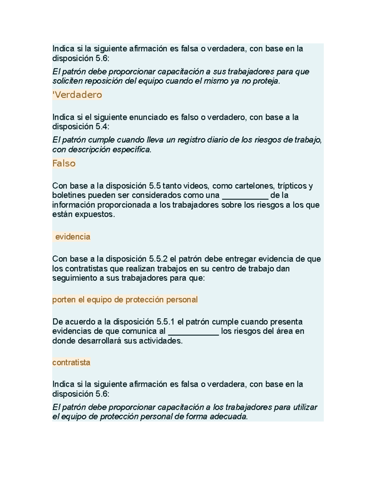 Nom 17 - Capacitación y Equipo de Protección Personal - Studocu