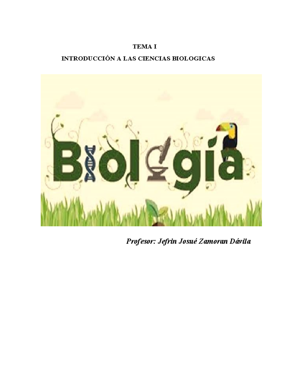Introducción a las Ciencias Biológicas - Curso 101: Contenidos Esenciales - Studocu