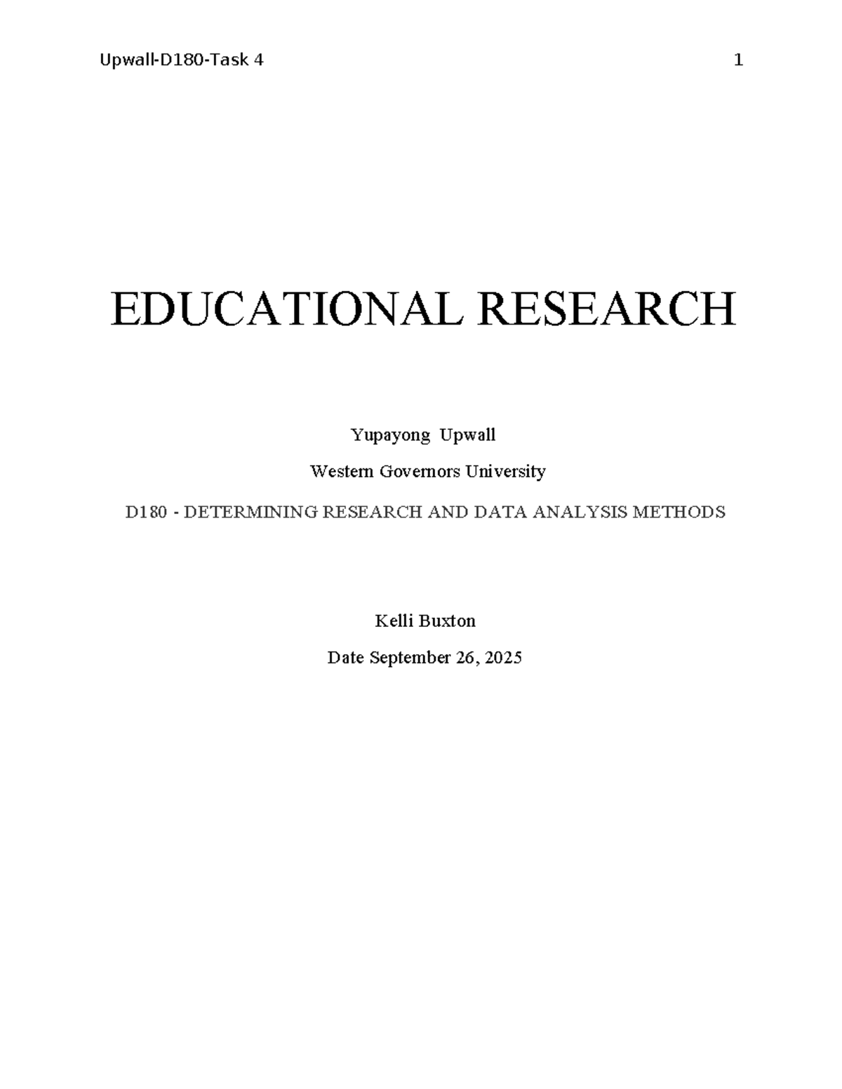D180 Educational Research: Differentiated Instruction for IEP Students ...