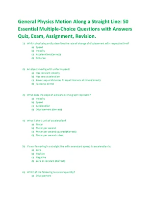 50 Physics Based Questions on Newton's Laws of Motion with Answer quiz ...