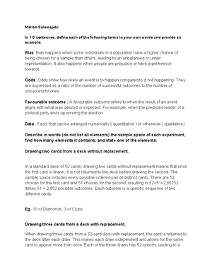 MDM4U - Data Managements - Studocu