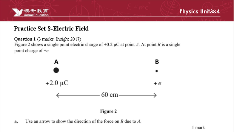 Physics Practice Set 8: Electric Field Problems (Insight, TSSM, NEAP) - Studocu