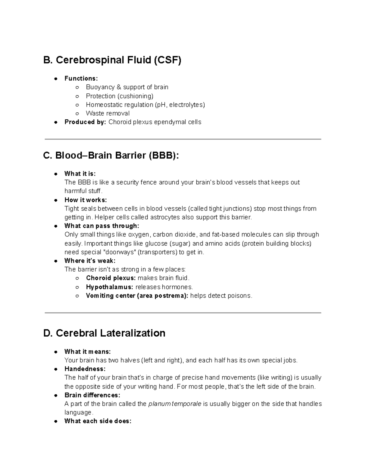 Brain Functions and Development: An Overview of Key Concepts - B ...