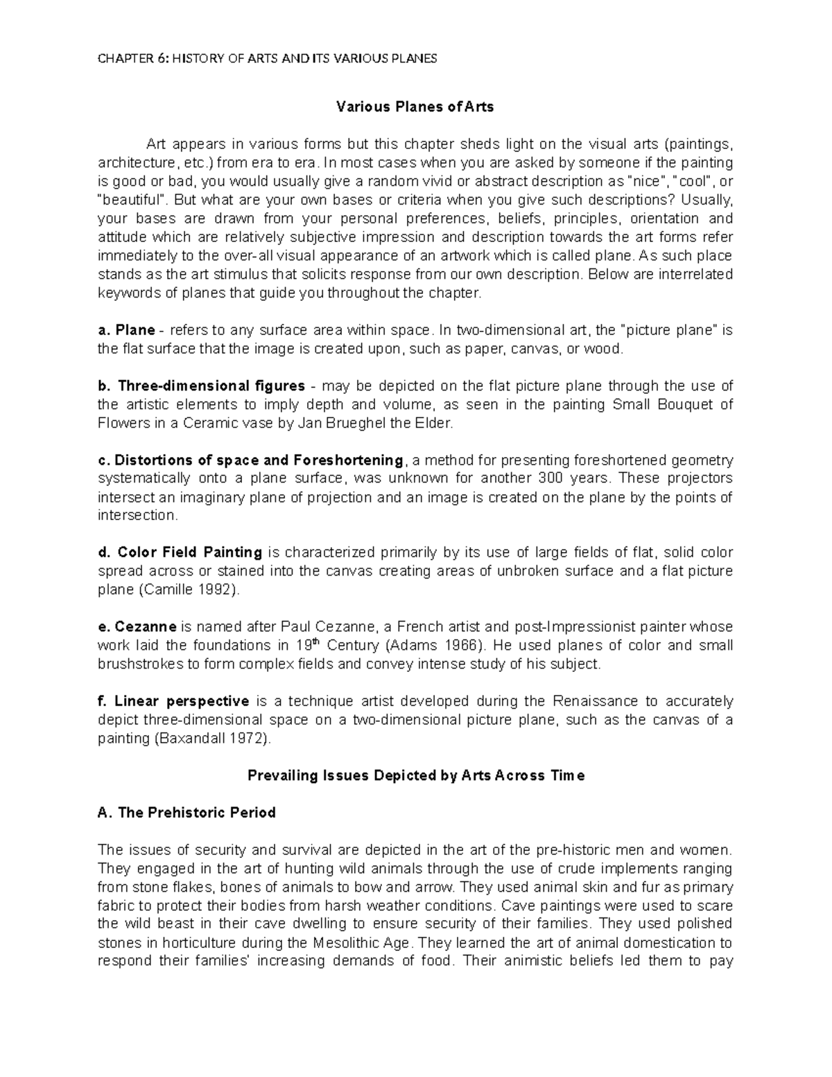 ART Appreciation Chapter 6: Exploring Visual Arts Through Time - Studocu