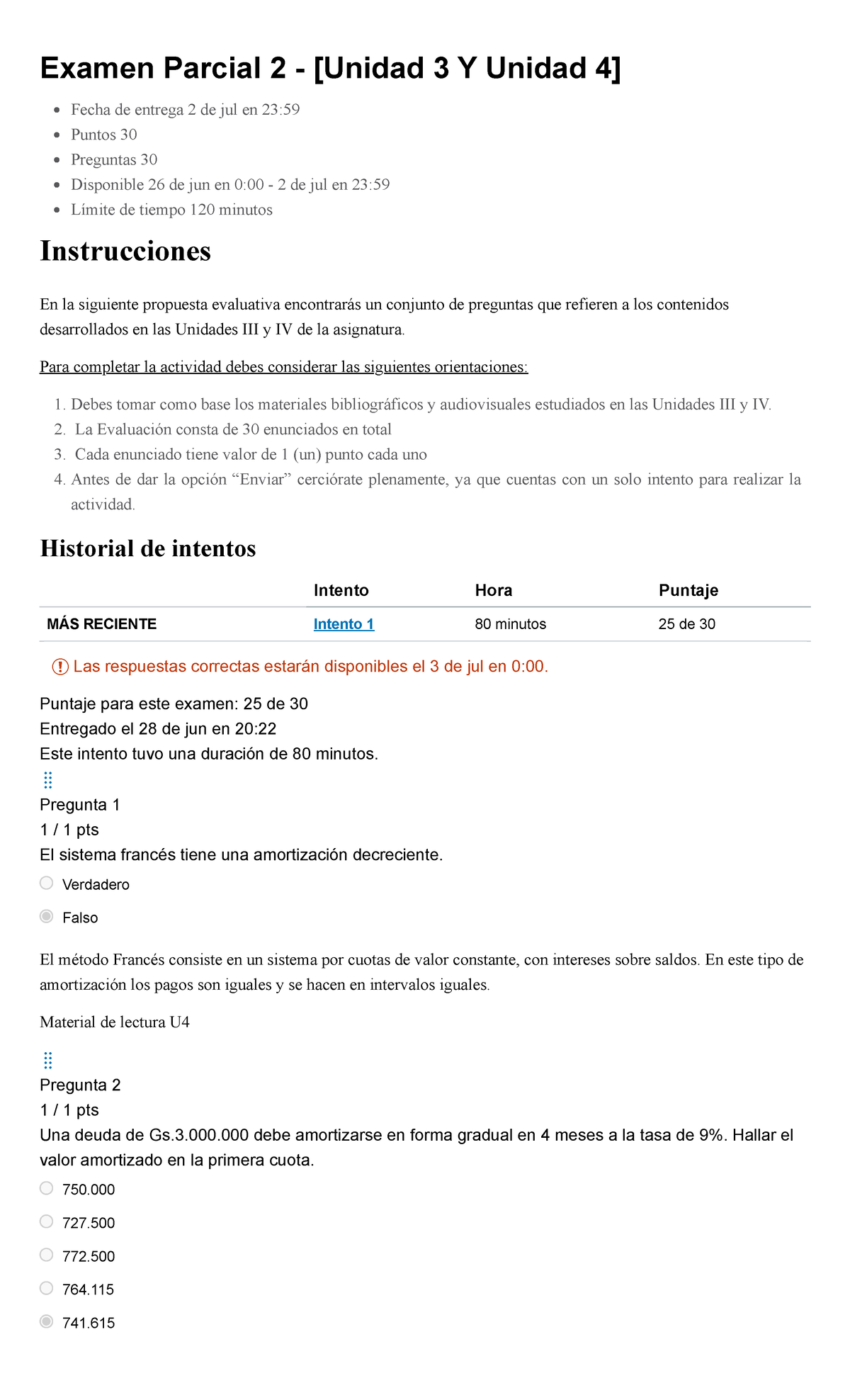 Examen Parcial 2 - [Unidad 3 Y Unidad 4] Matematica Financiera - Examen Parcial 2 - [Unidad 3 Y ...
