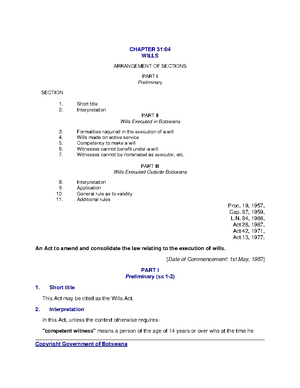 [Solved] What are the key points in section 5 of the Botswana ...