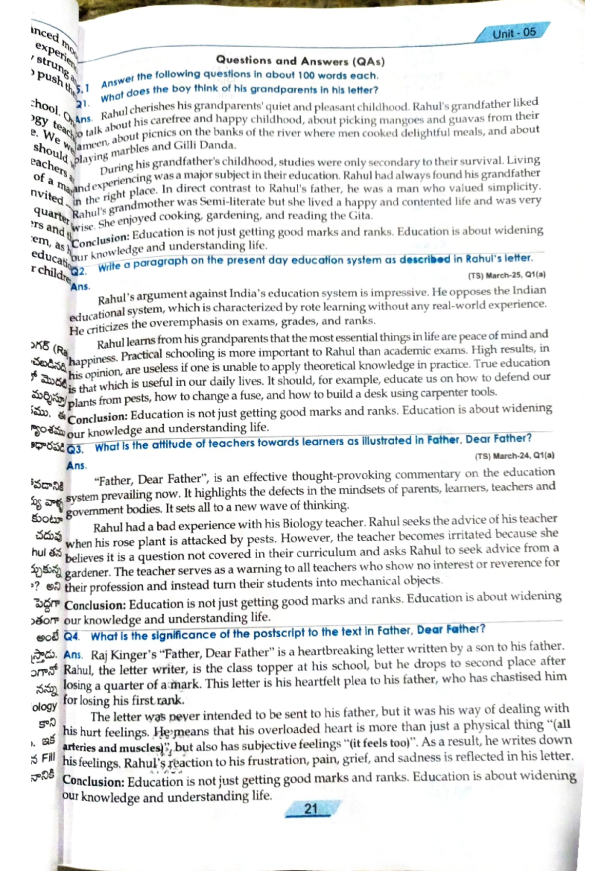 INCED Unit 05: Expert Mood Q&A on Education Perspectives - Studocu