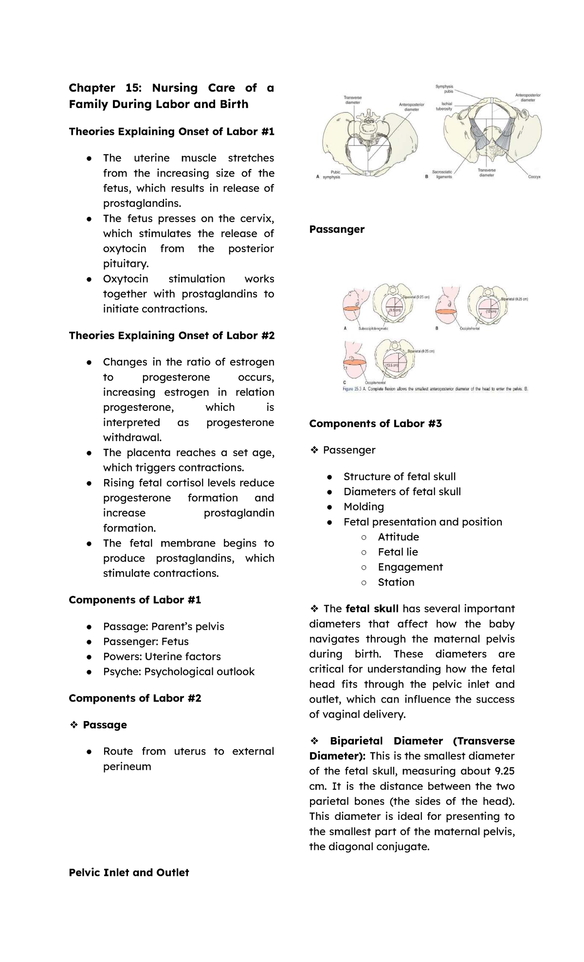 Chapter 15 MATS: Nursing Care During Labor and Birth - Studocu