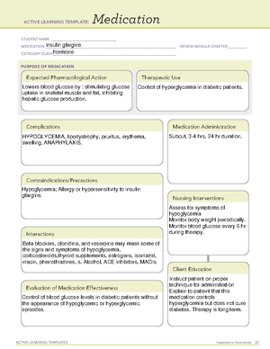 Levothyroxine medication template for ATI - ####### ACTIVE LEARNING ...