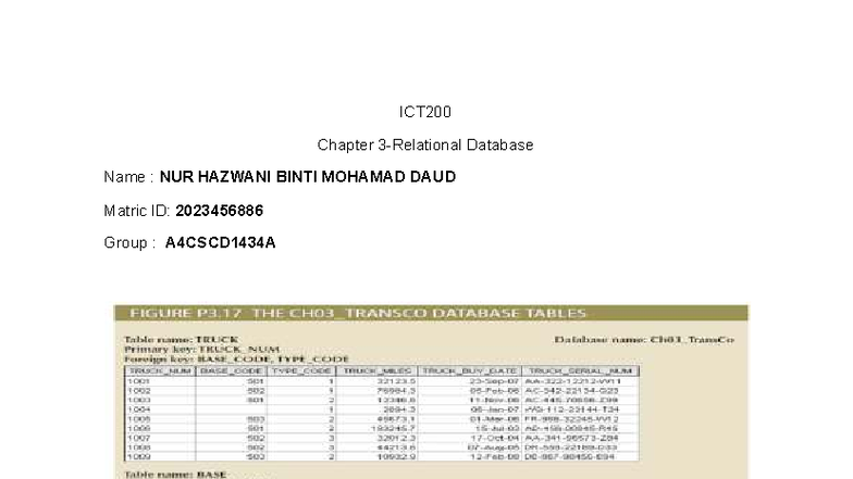 Exercise Chapter 3: Database Keys and Integrity Analysis - Studocu