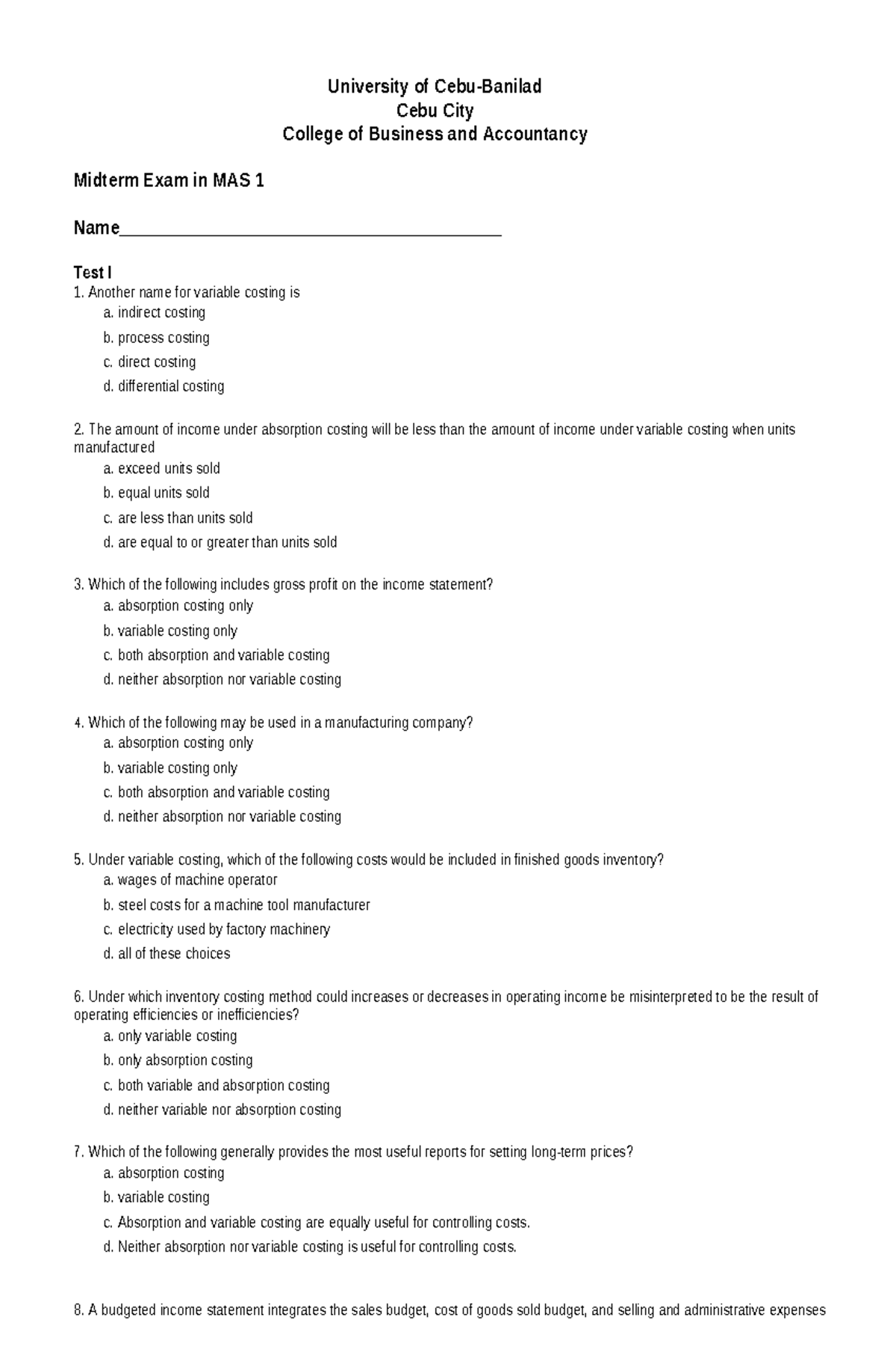 Midterm- Acctg 225-KEY - University of Cebu-Banilad Cebu City College ...