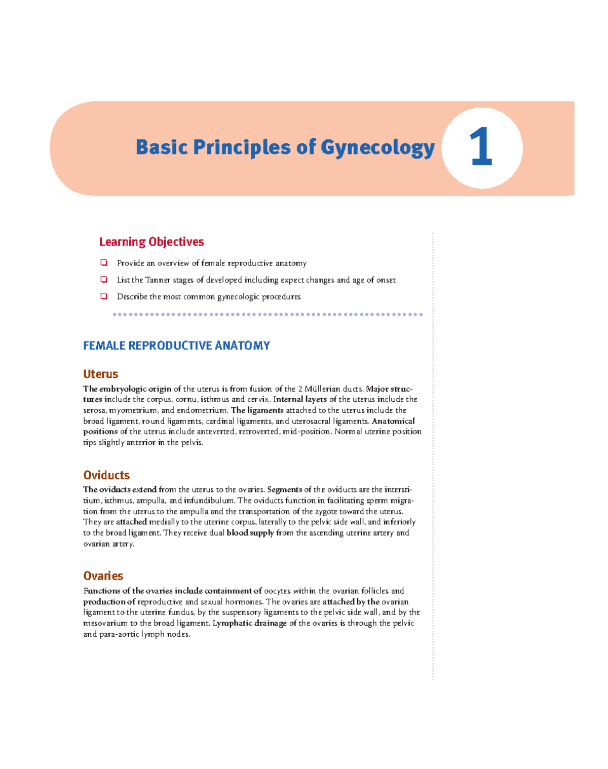 Gynecology 1_Lecture Notes: Overview of Female Reproductive Anatomy ...