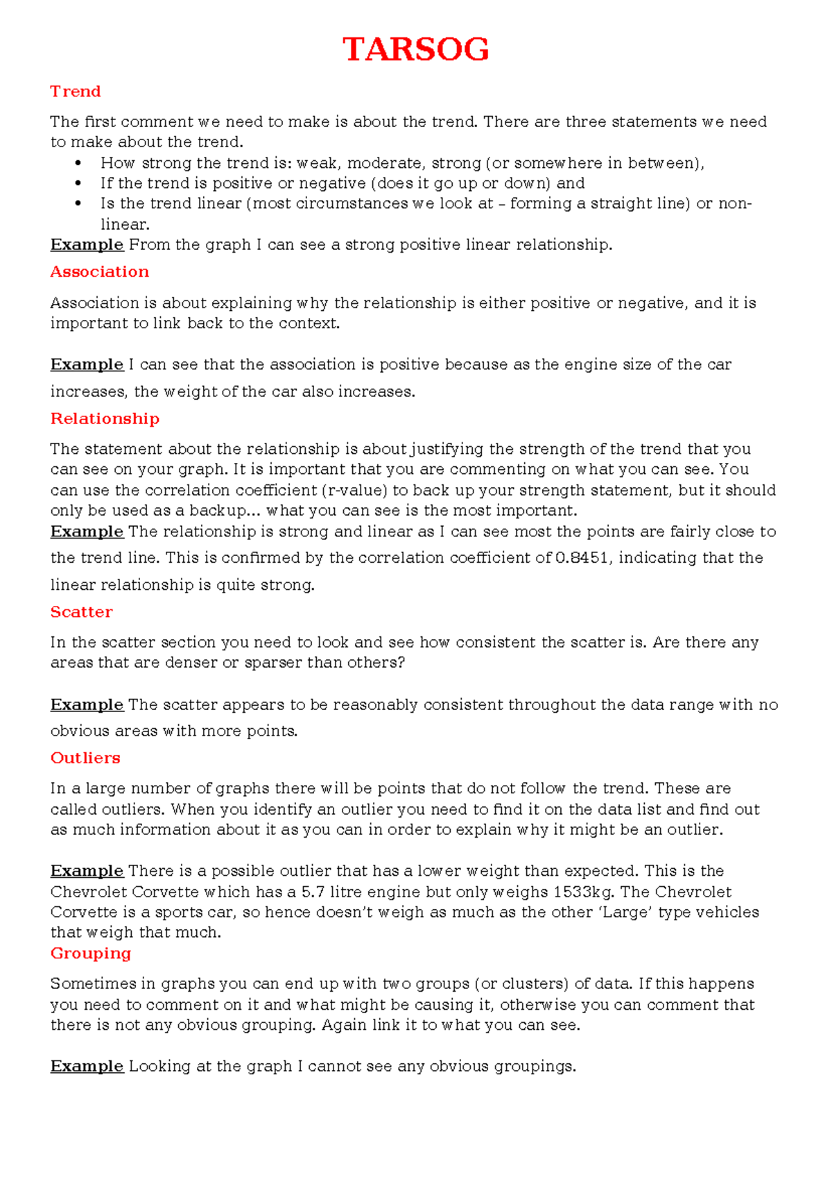 TARSOG Notes for 1.11: Analyzing Trends, Associations, and ...