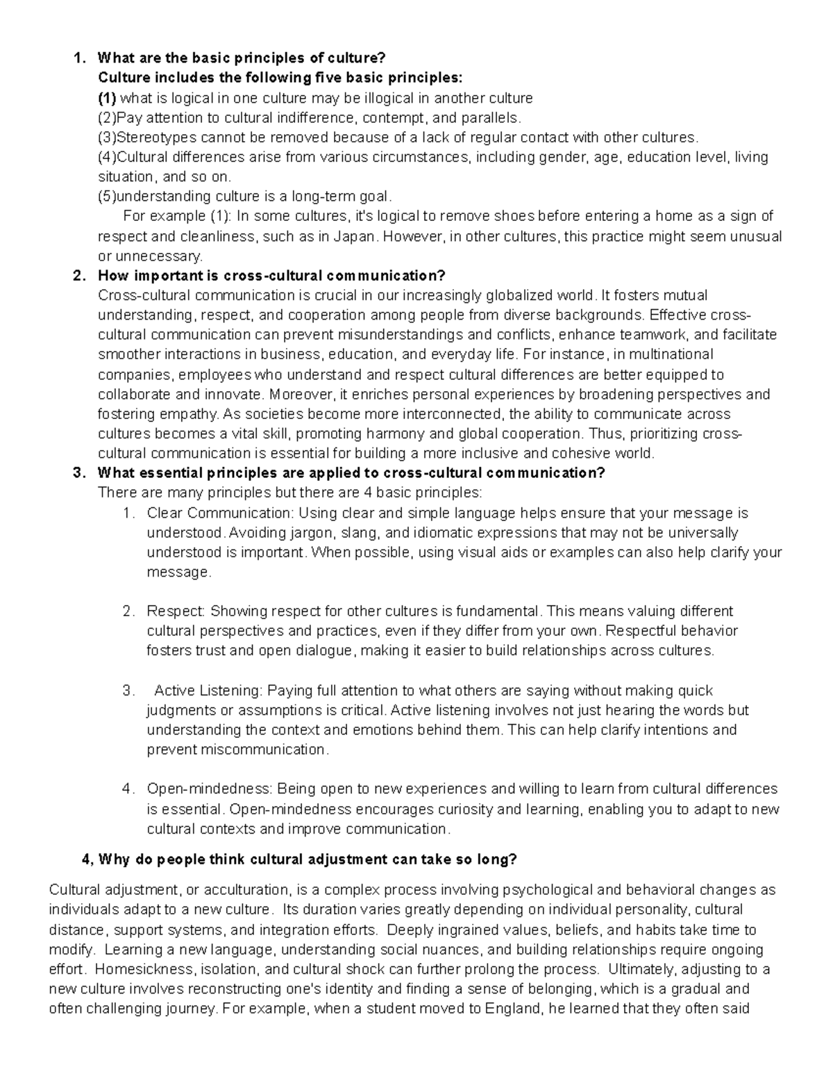 Cross-Cultural Communication Principles: A Comprehensive Guide (CC101 ...