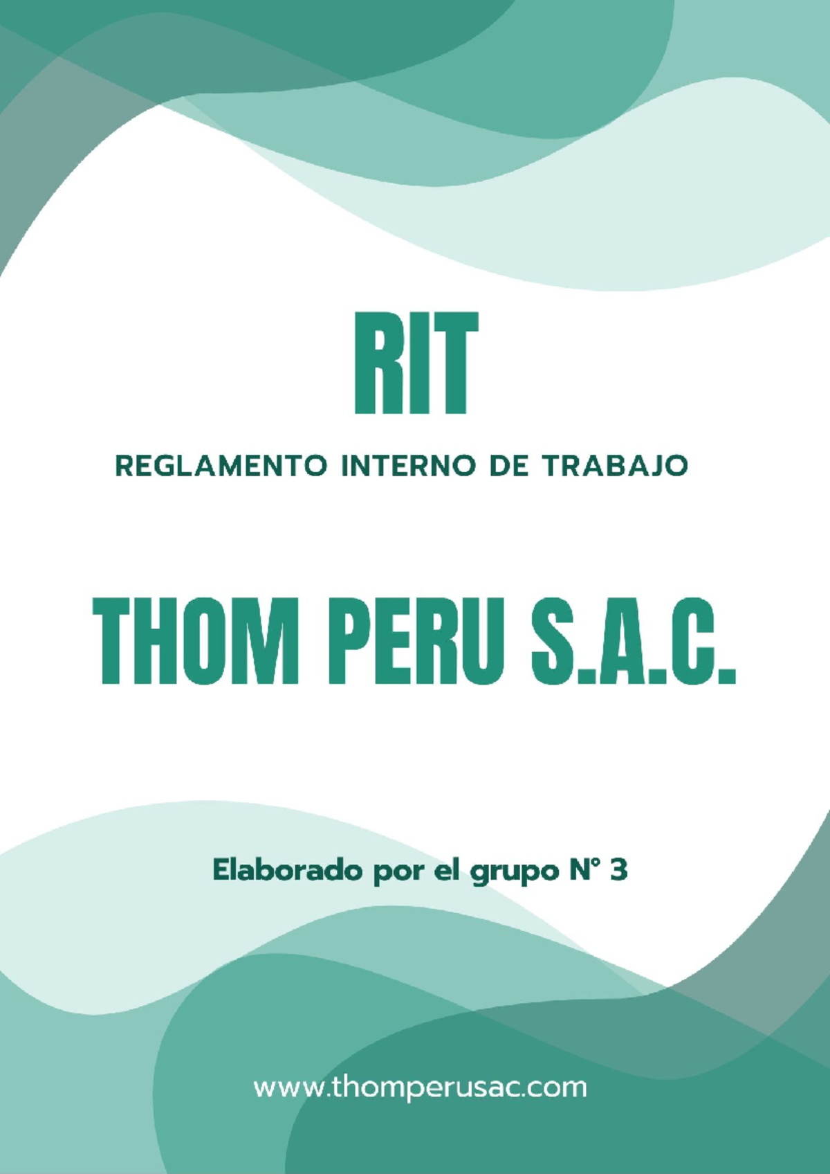 RIT - hola - INTRODUCCIÓN El presente Reglamento Interno de Trabajo ...