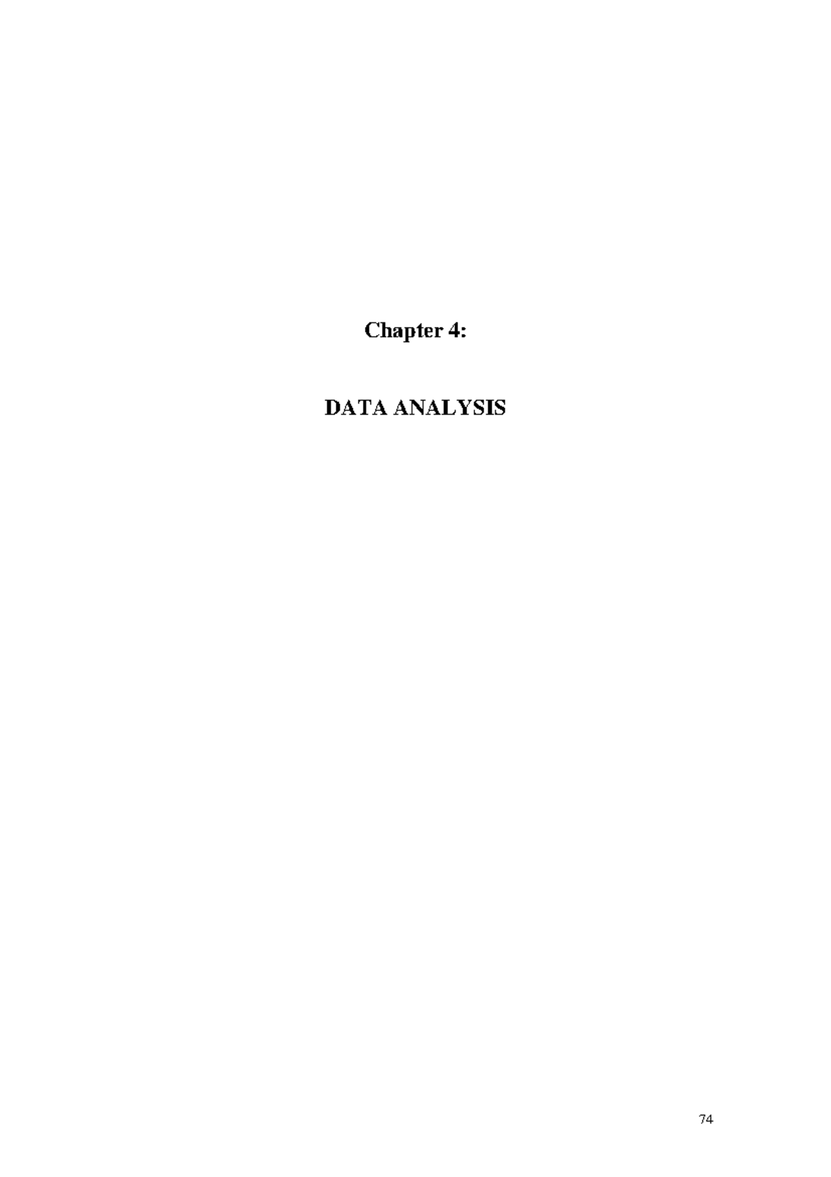 Corporate Disclosure 25 - 74 Chapter 4: DATA ANALYSIS 75 CHAPTER 4: DATA ANALYSIS Table of ...