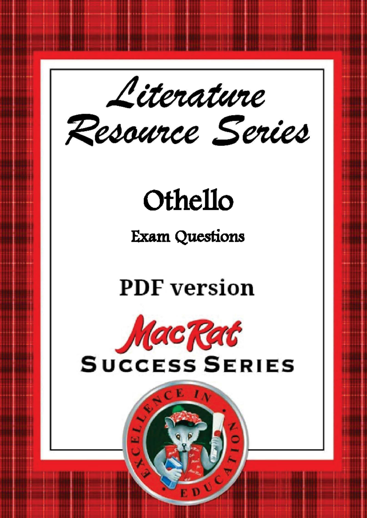 Othello Exam Questions: Literature Resources Series - Studocu