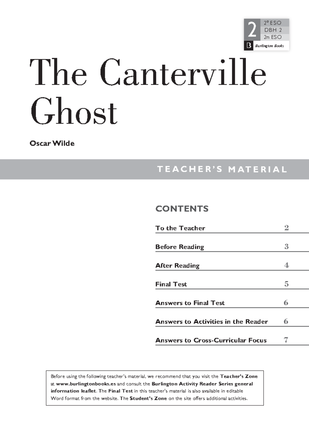 547218982 Pdfcookie com Cantervilleghost - CONTENTS To the Teacher 2 ...