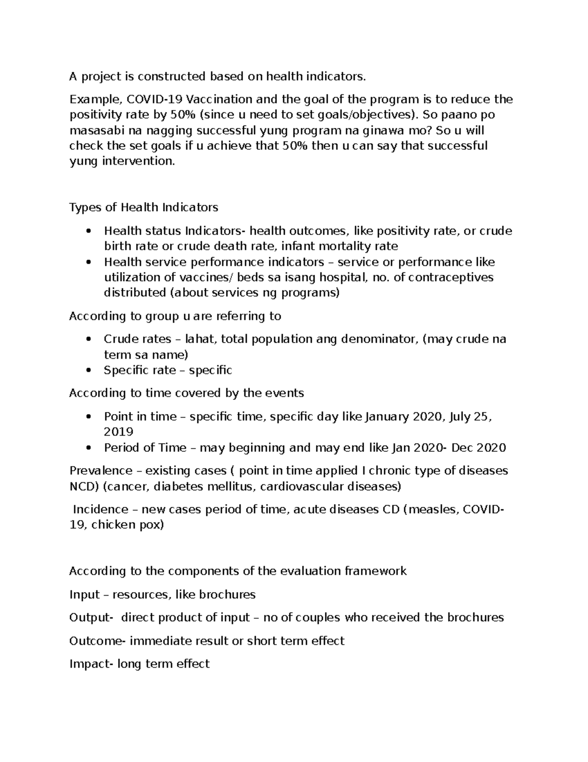 BIOE Health Indicators: Evaluating Program Success Through Metrics ...