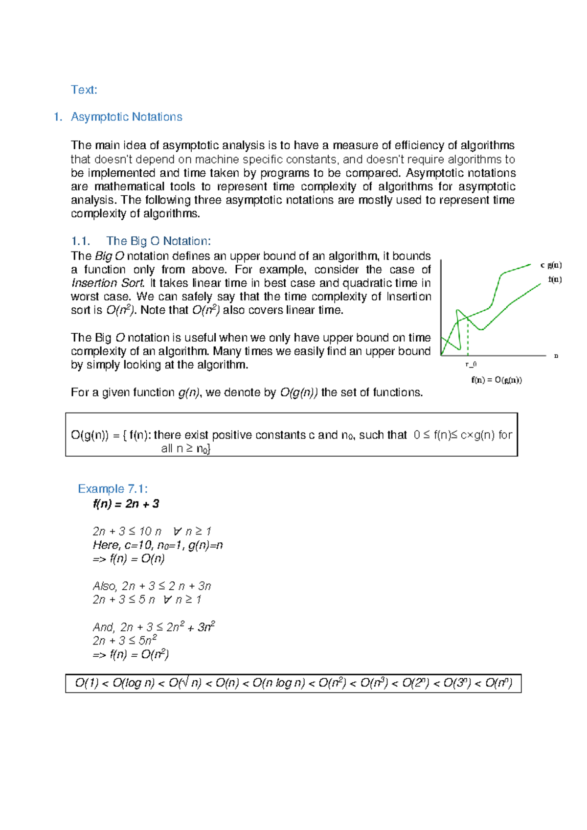 Asymptotic Notations: Big O, Omega, and Theta Explained - Studocu
