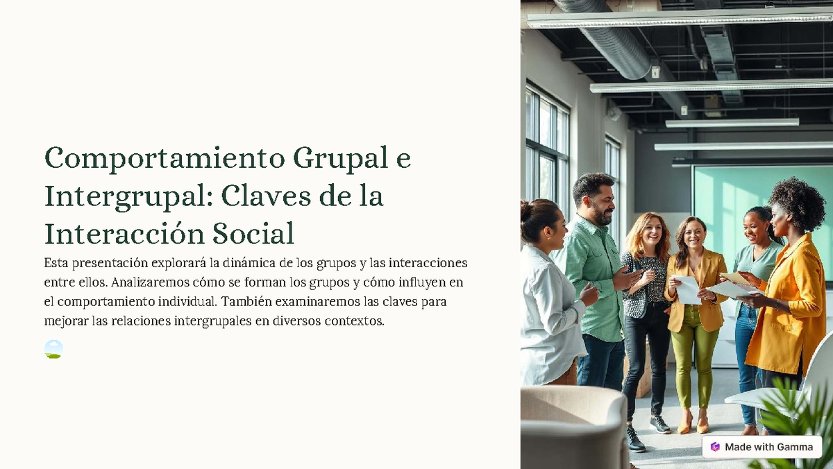 Comportamiento grupal e intergrupal: claves de la interacción social ...