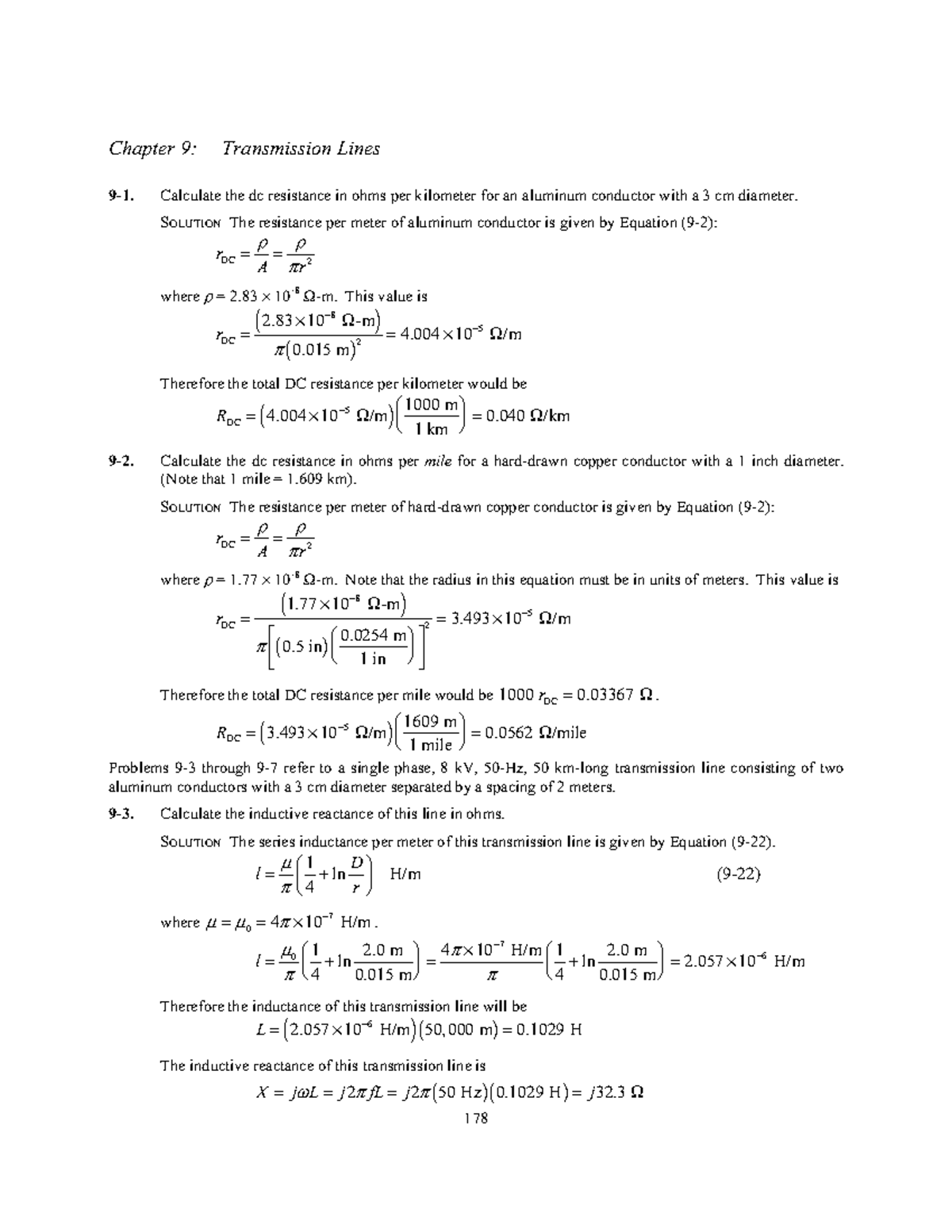 Chapter 9 Solutions for Power System Analysis (EE 301) - Studocu