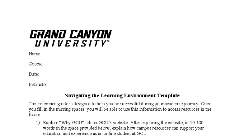 UNV-108-T1-AR-Navigating the Online Learning Environment Guide - Studocu