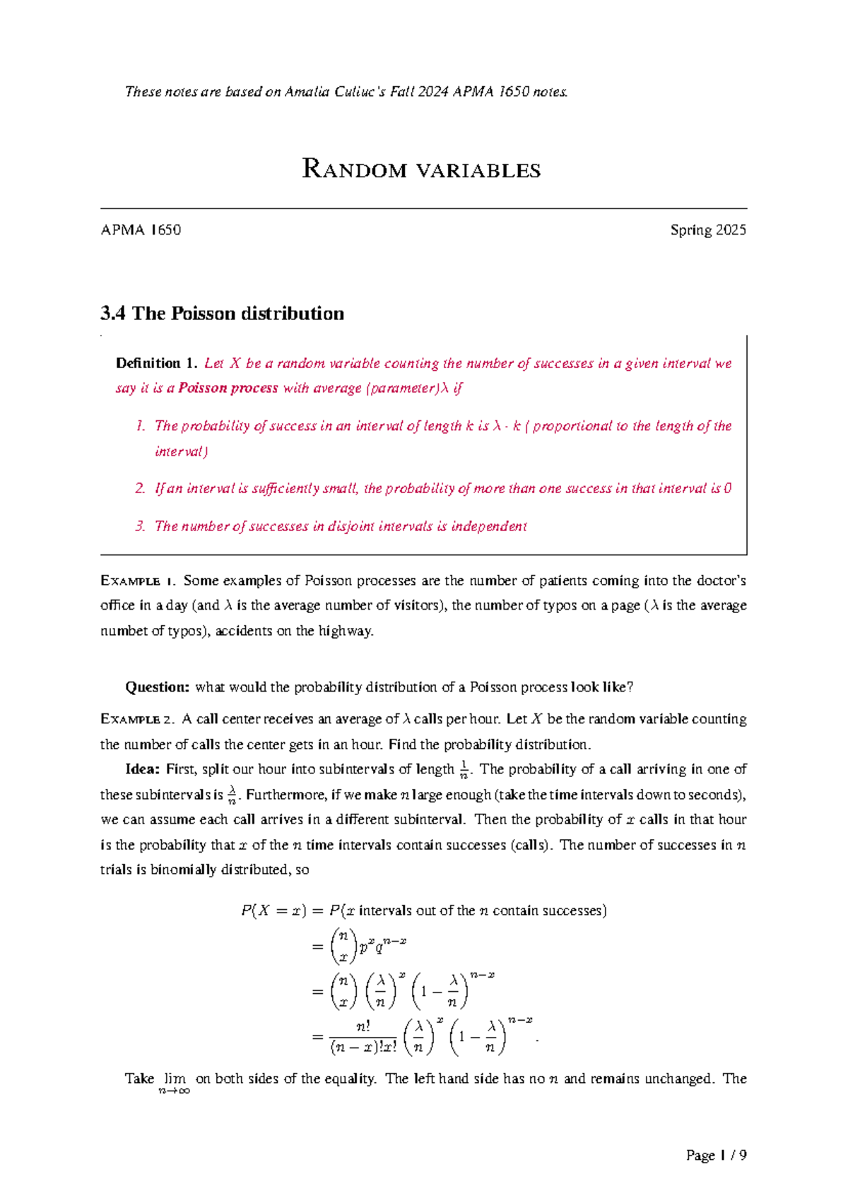 Statistical Inference I: Poisson Distributions & Density Functions ...
