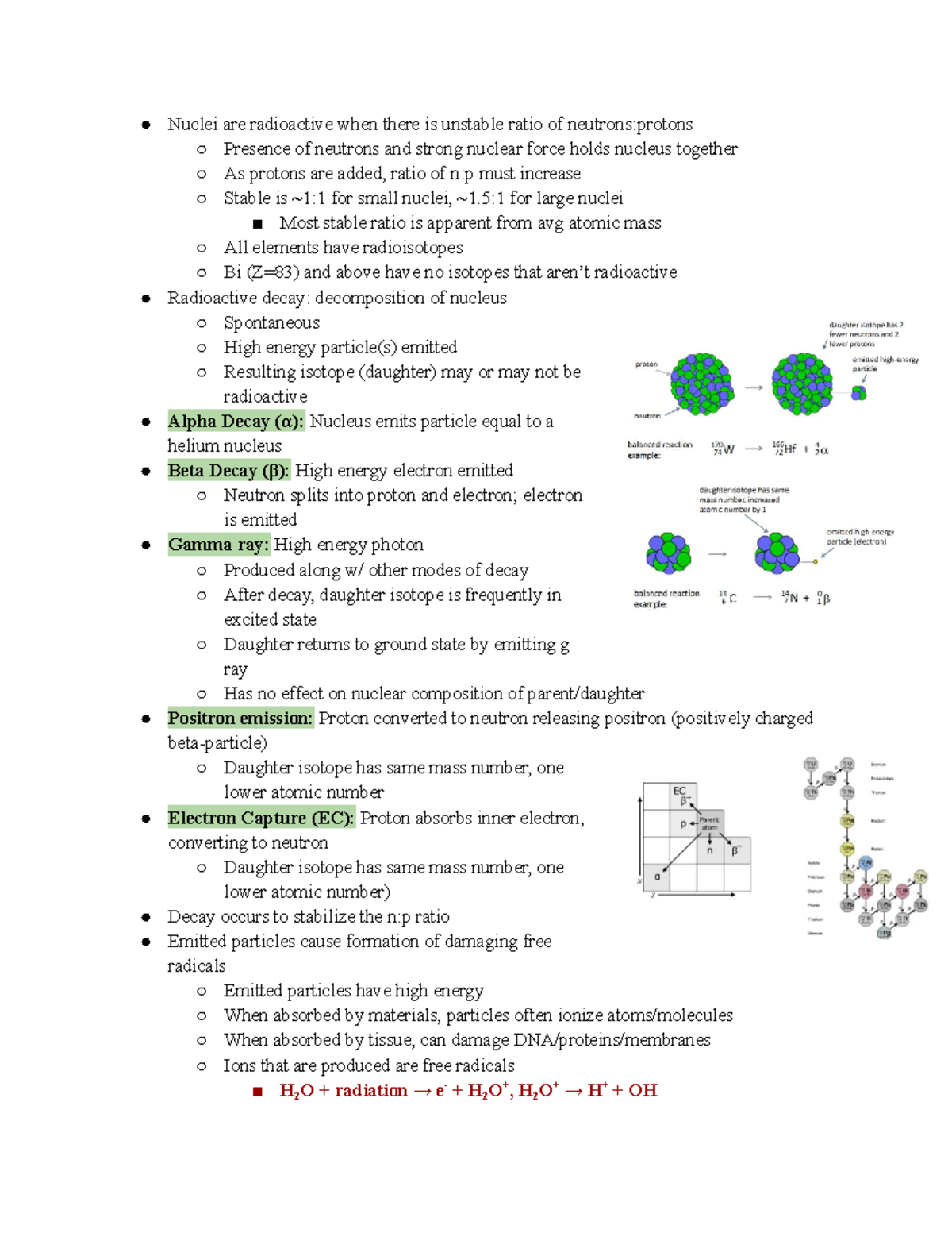 Nuclear Reactions and Radiation Analysis for CHEM 101 Course - Studocu