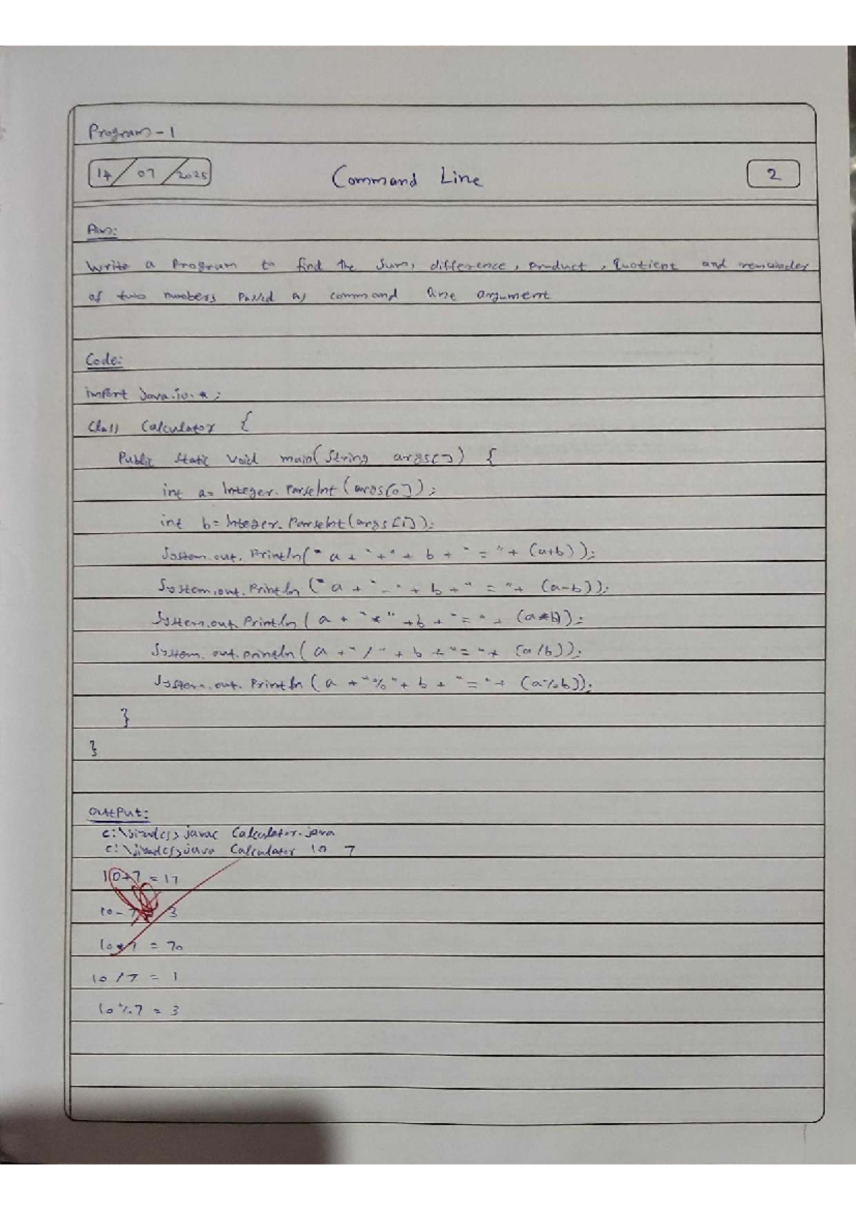 Java Programming 1-5: Command Line Calculations & Array Operations ...