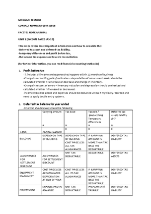 IAS 24 Related party disclosure - study notes - Introduction A related ...