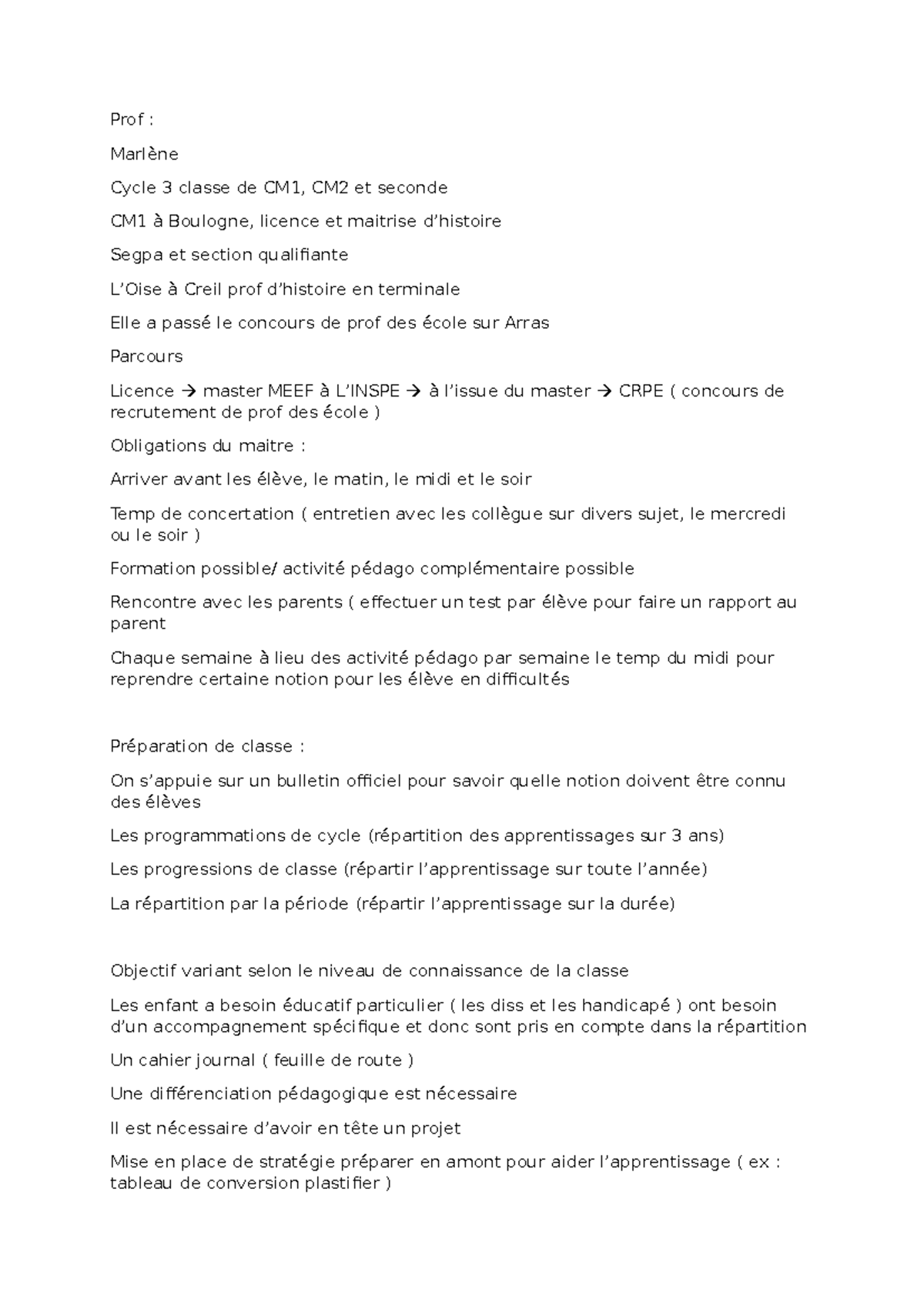 Cycle 3 : Obligations et Stratégies Pédagogiques en CM1/CM2 - Studocu