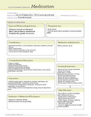 Methotrexate (Rheumatrex, Trexall) 2 - ACTIVE LEARNING TEMPLATES ...