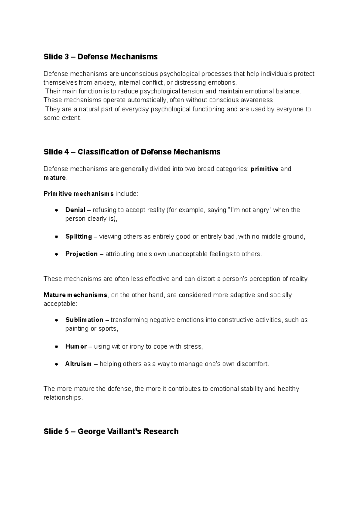 PSY 101: Defense Mechanisms - Understanding Psychological Processes ...