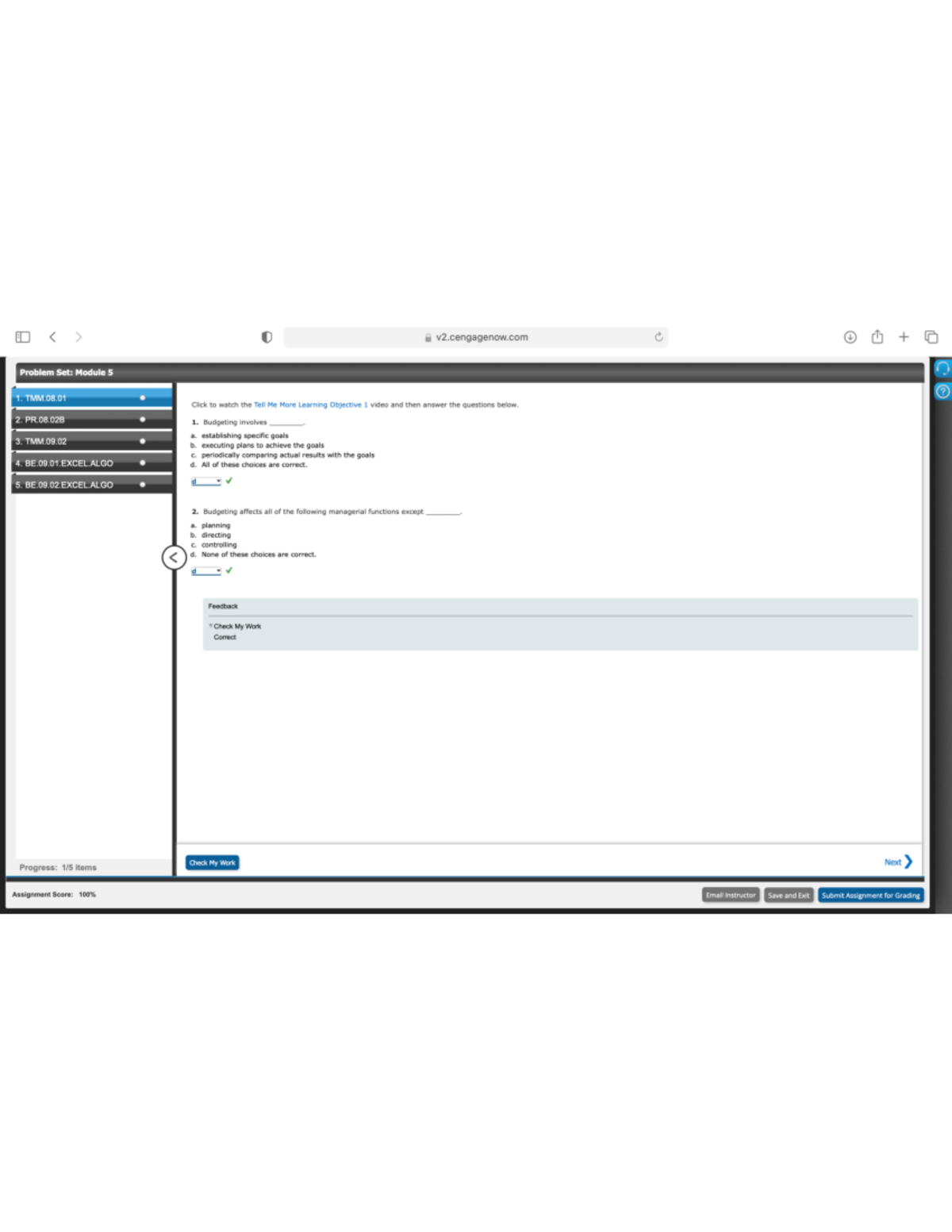 ACC202 Module 5 Problem Set: Budgeting & Variance Analysis - Studocu