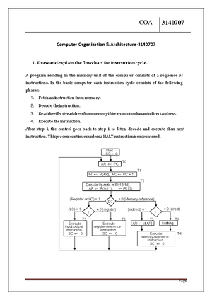 COA Manual - All the practicals that are required for 4th sem - PRACTICAL: - 1 AIM: - Implement ...