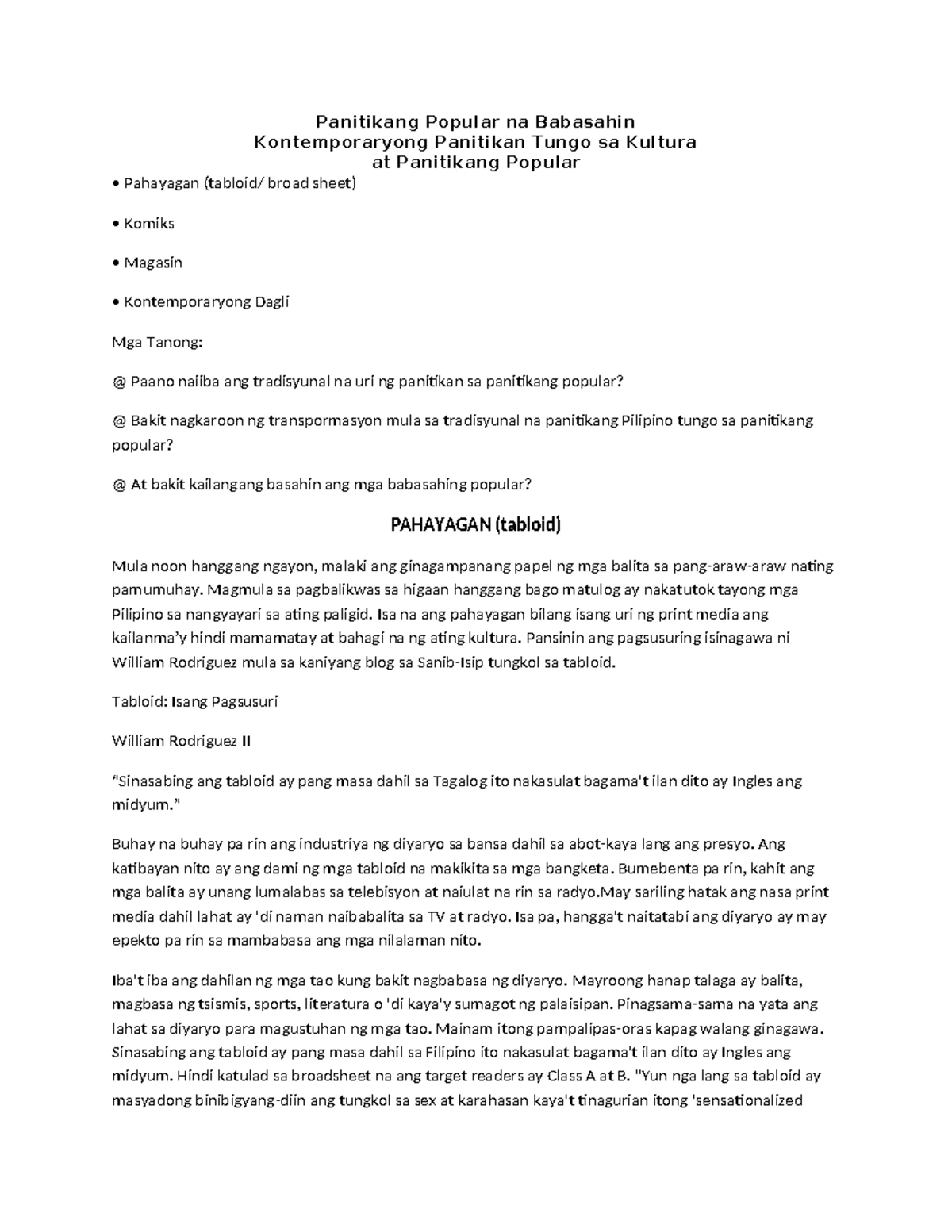 RRE- Lesson Plan Sample for P.E. & Health, Grade 12 Sections A&B - Studocu