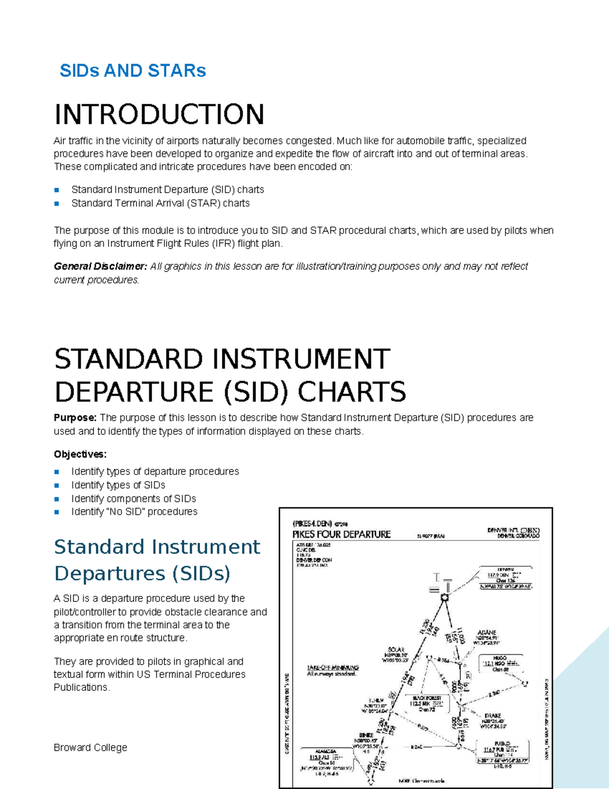Understanding SID and STAR Procedures in Aviation (Aviation 101) - Studocu