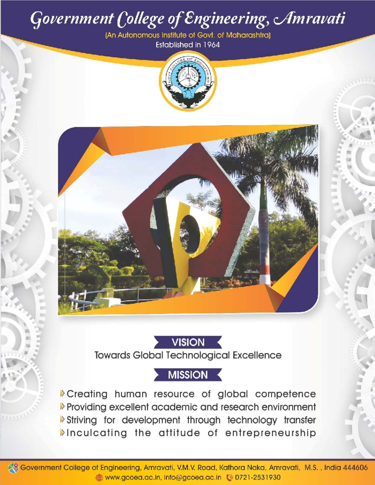GCOEA brochure - Government College of Engineering, Amravati - Studocu