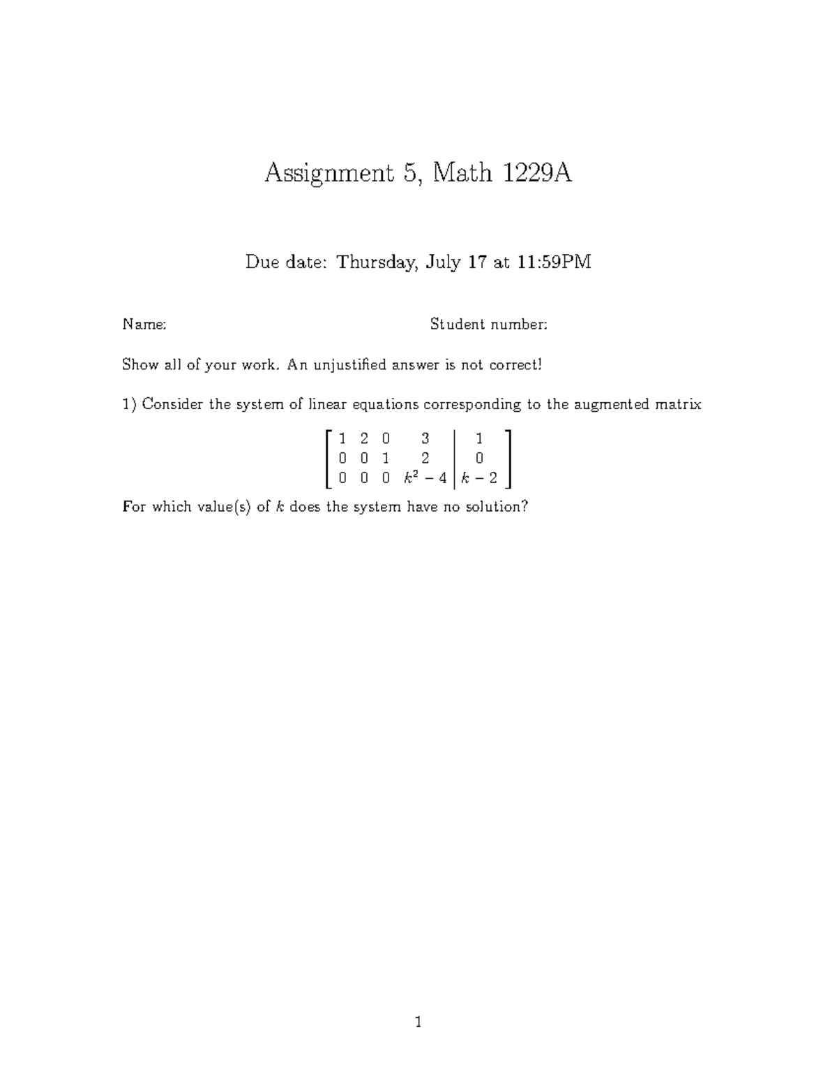 HW56 - Math 1229A Assignments 5 & 6 Overview - Studocu