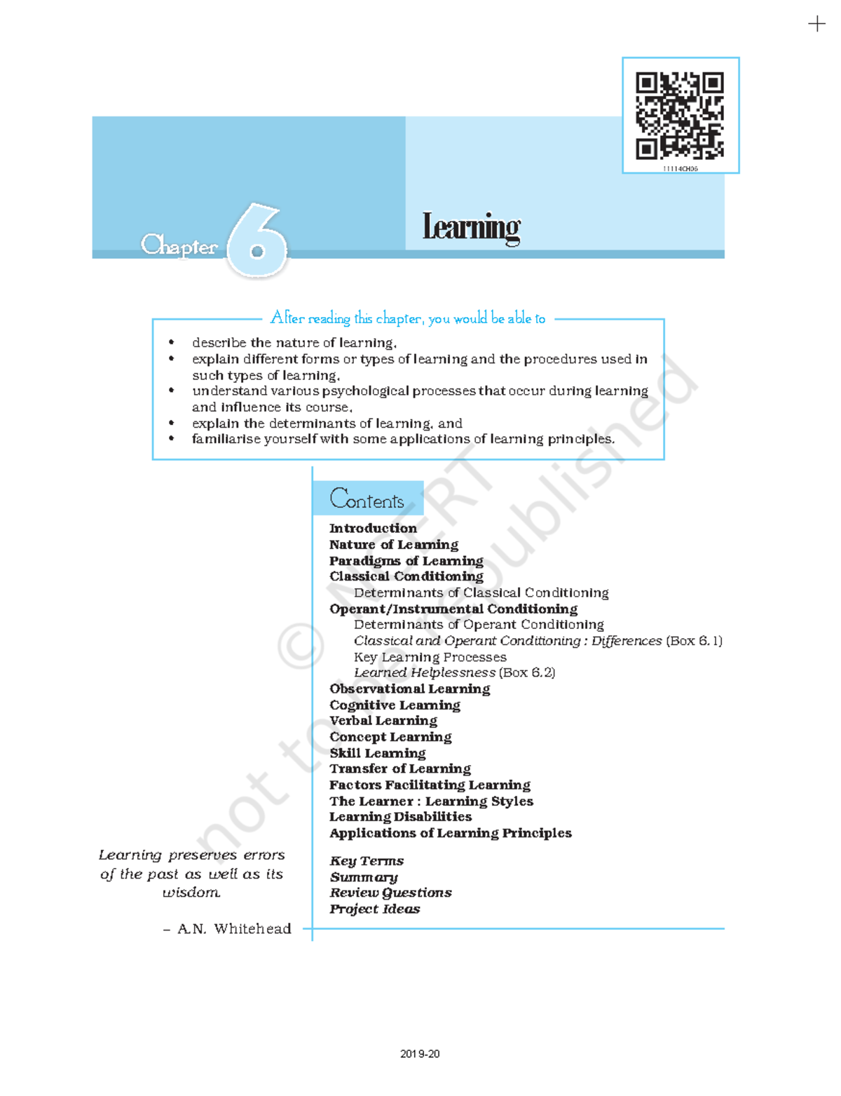 Kepy106 - Chapter 6: Learning - Comprehensive CBSE Notes for Class 11 ...