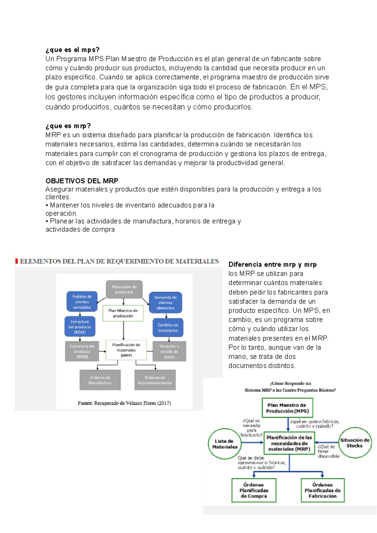 MRP y MPS: Guia Completa para la Planificación de Producción - Studocu