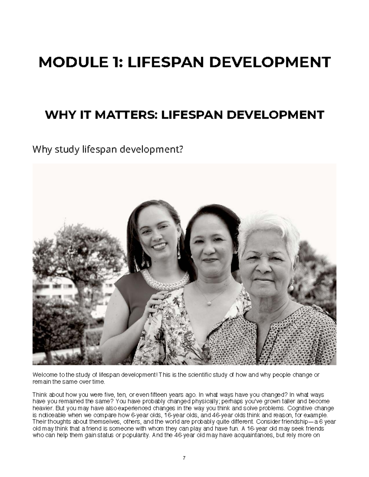 Psyc 200: Lifespan Development - Understanding Human Change Over Time ...