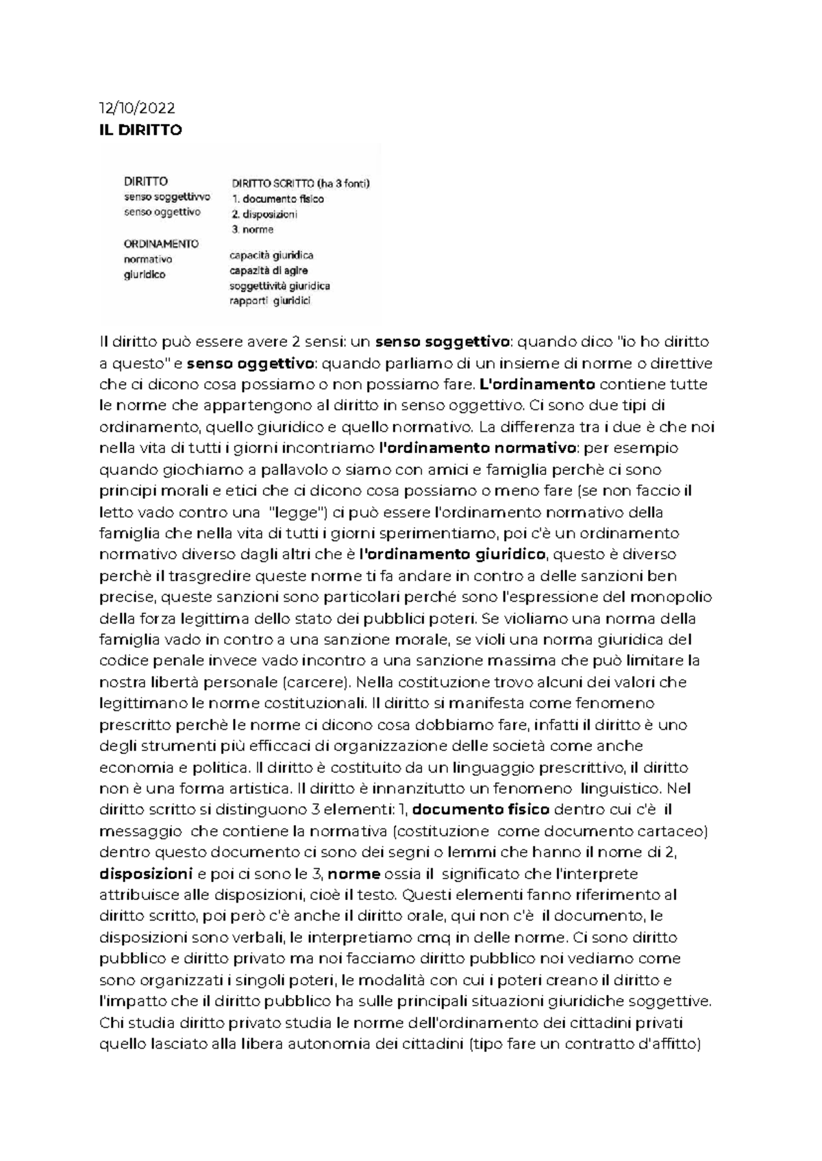 Appunti di Diritto: Fondamenti e Struttura del Sistema Giuridico - Studocu