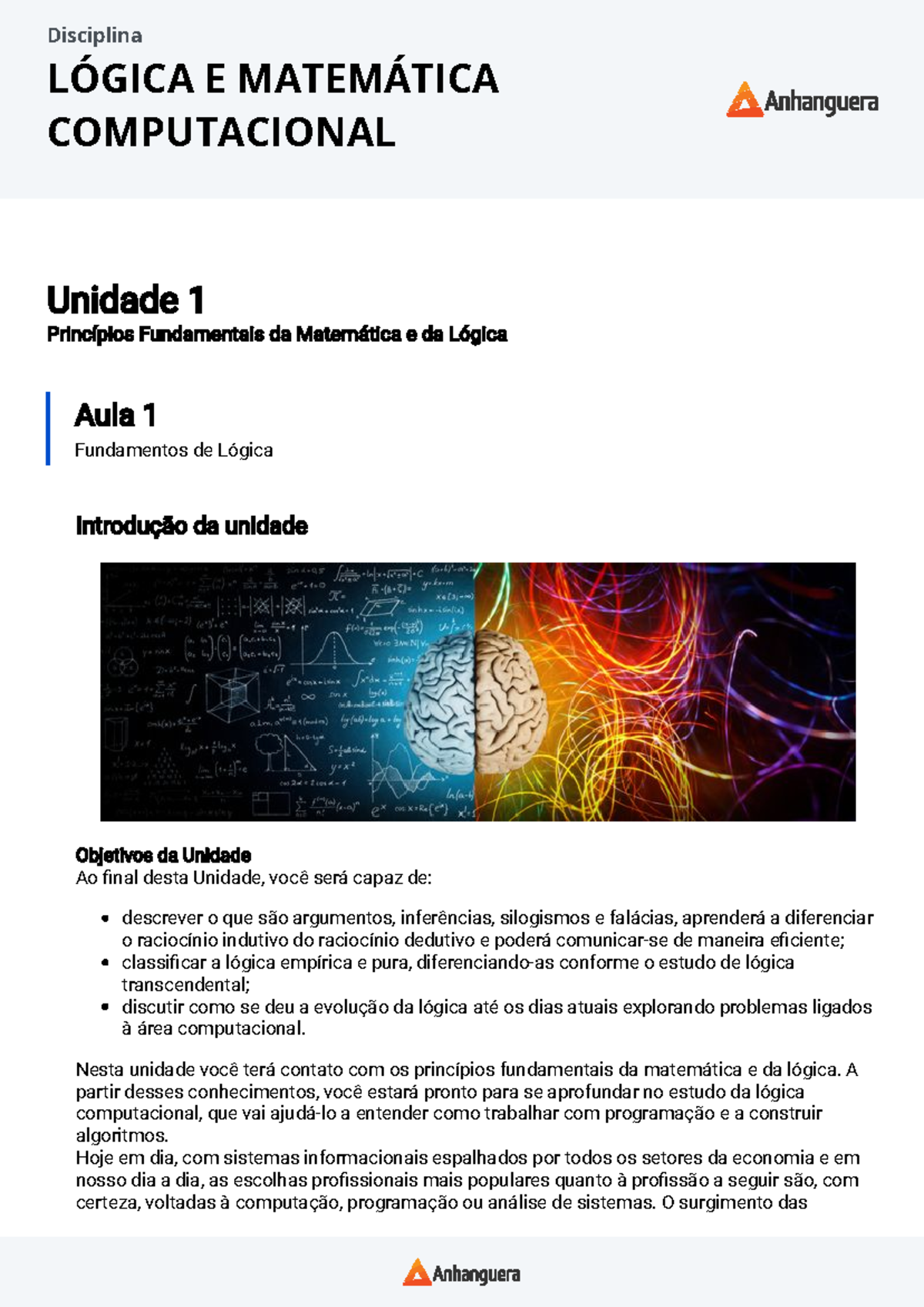 Lógica Matemática e Computacional: Fundamentos e Aplicações (LMC) - Studocu