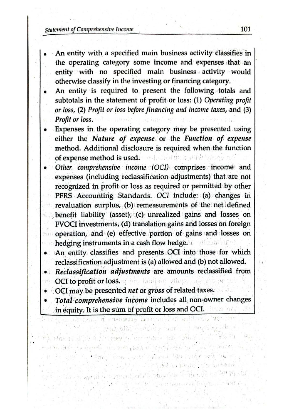 Statement of Comprehensive Income Analysis for AACTG 101 - Studocu