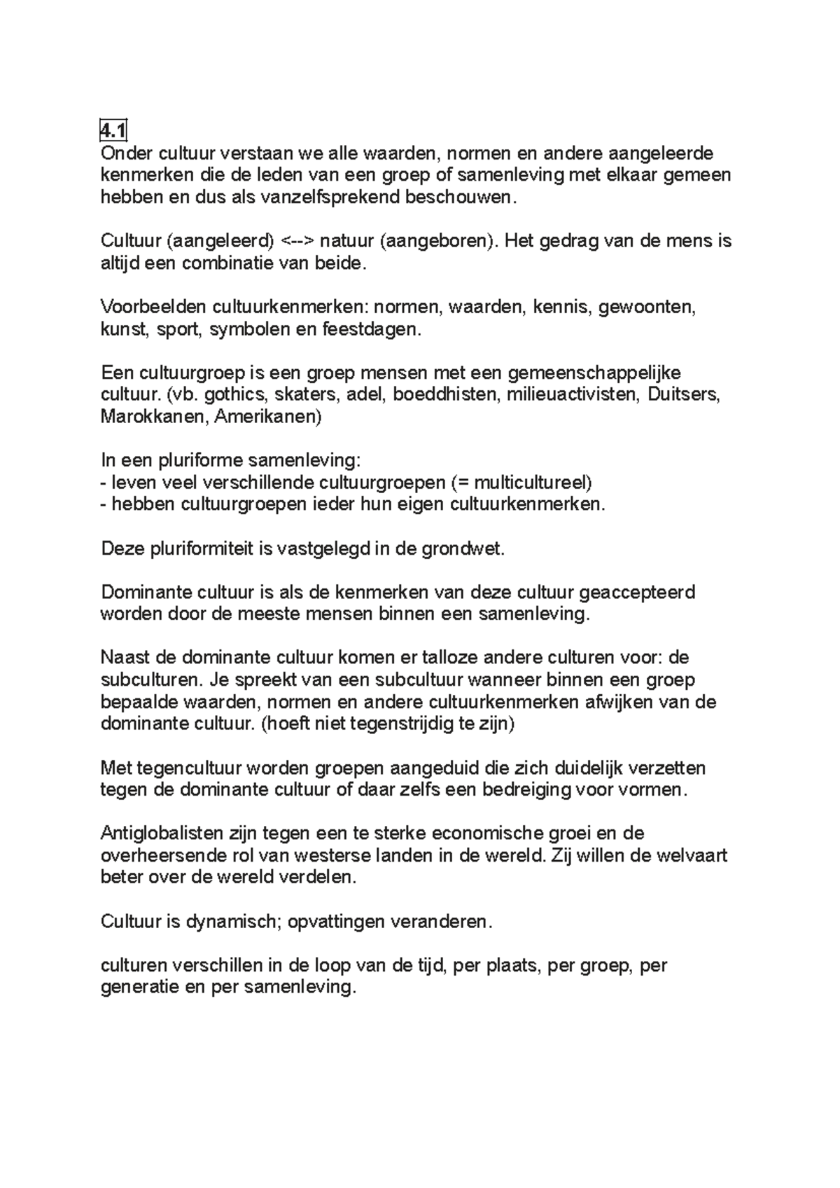 Maatschappijleer SN: Pluriformiteit en Cultuur in de Samenleving ...