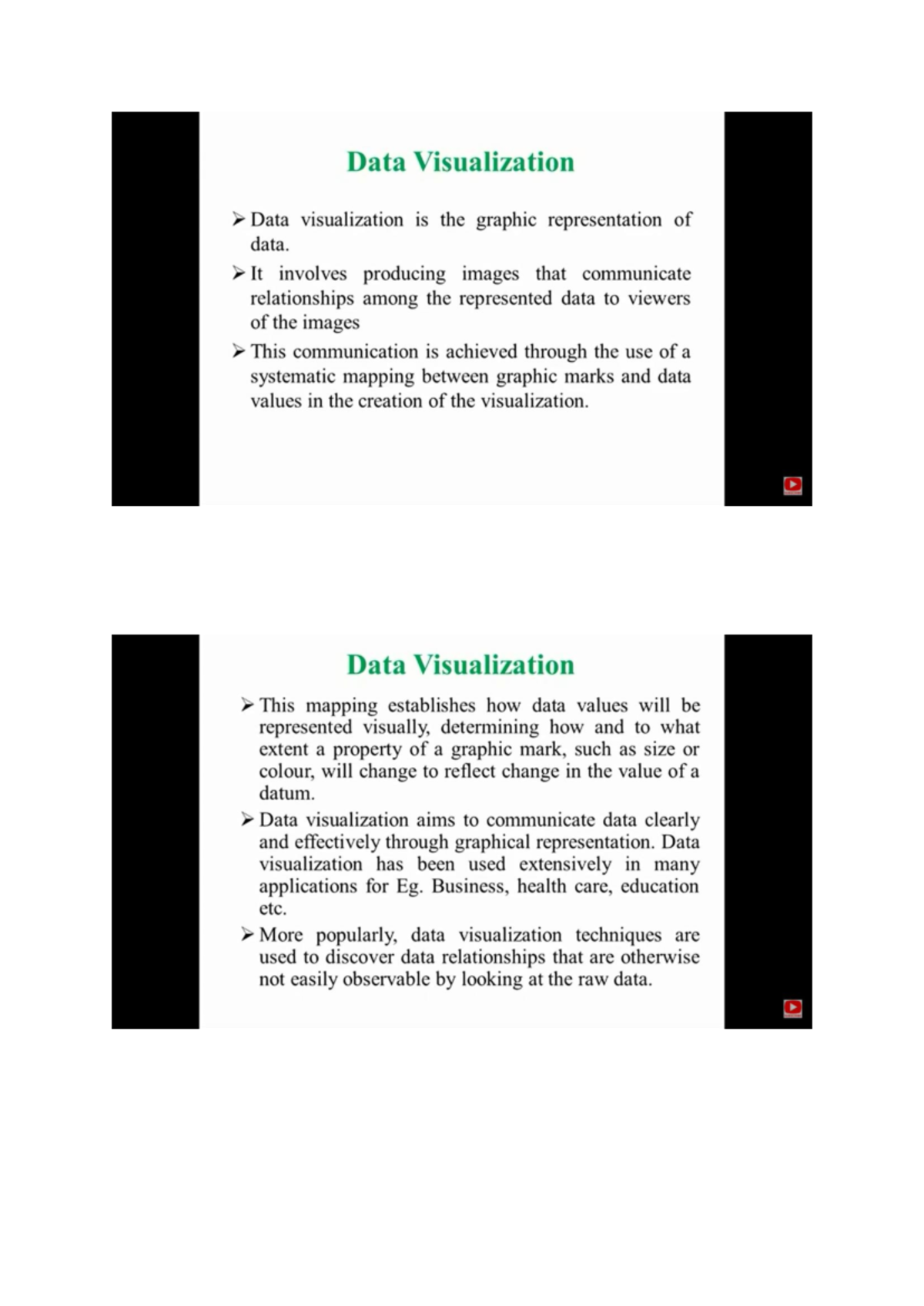Unit V_Data Analytics - Data Visualization Data visualization is the graphic representation of ...