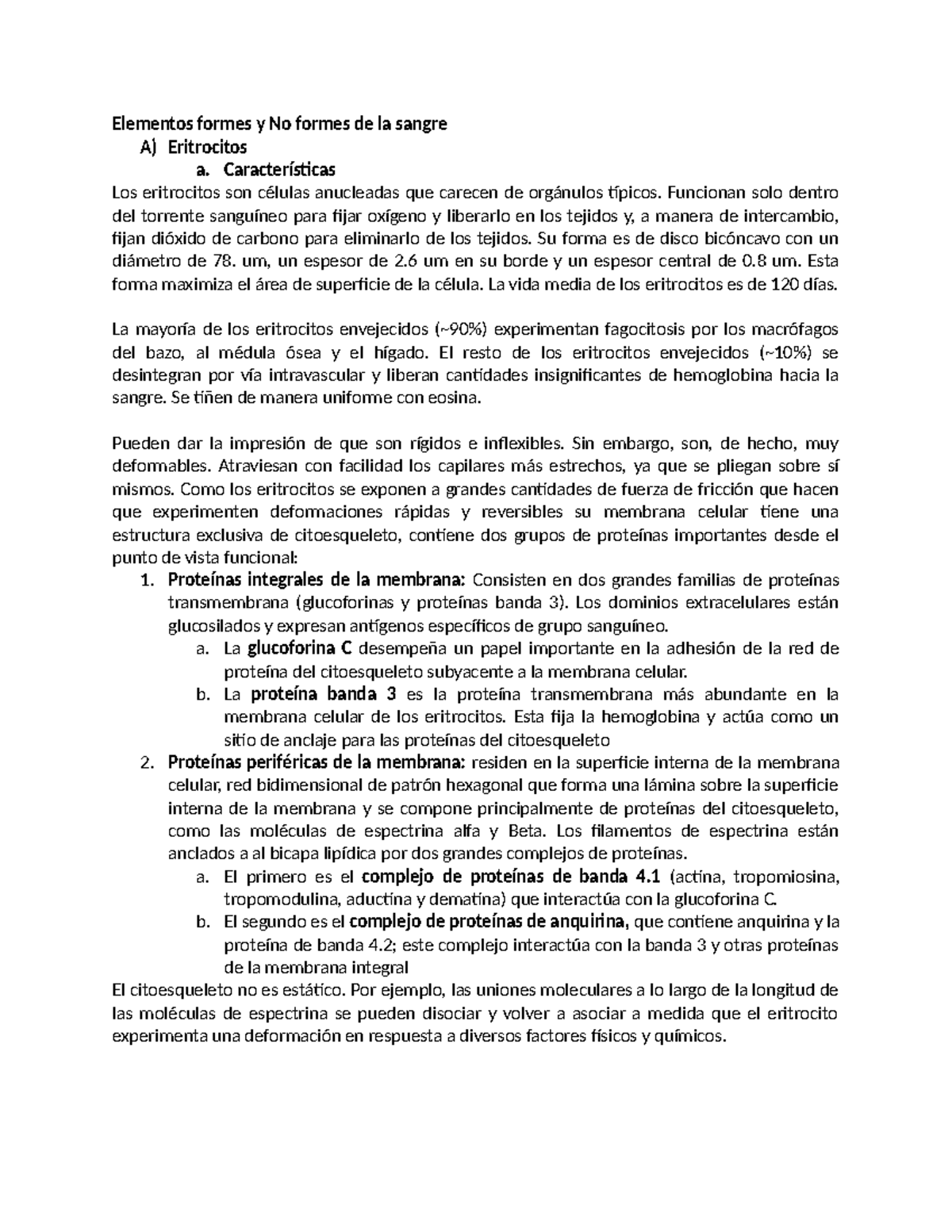 Elementos Formes y No Formes de la Sangre: Características y Funciones ...