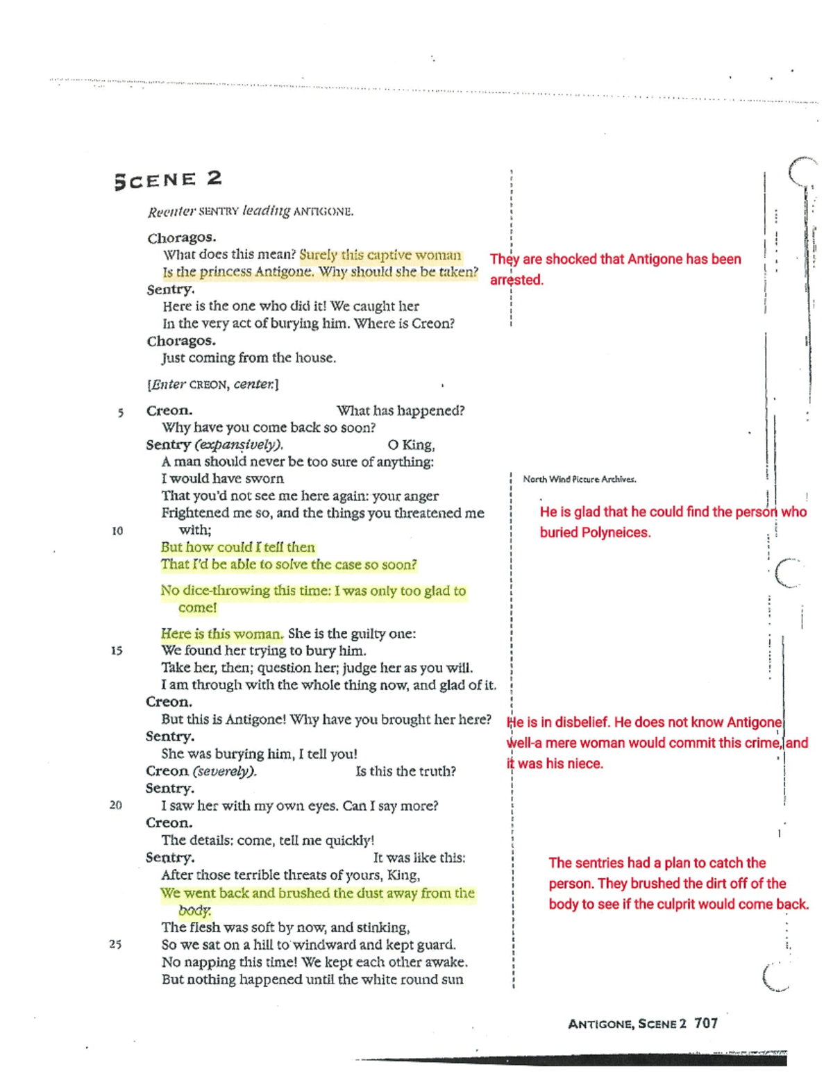 Antigone Scene 2 Analysis Notes - Key Moments & Themes - Studocu